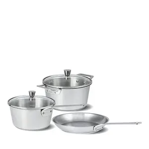 CRISTEL 1826 Collection 5 Pc. Stainless Steel Cookware Set - Silver