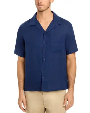 Onia Vacation Button Down Camp Shirt - Deep Navy