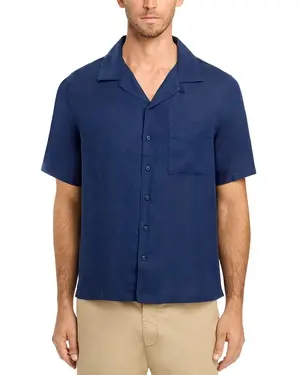 Onia Vacation Button Down Camp Shirt - Deep Navy
