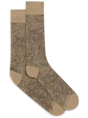 Etro Paisley-jacquard Socks - Neutrals