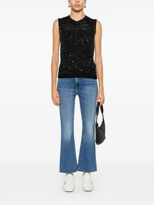 GOLDEN GOOSE Sequin-embellished Top - Black