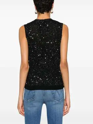 GOLDEN GOOSE Sequin-embellished Top - Black