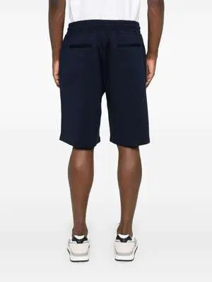 Brunello Cucinelli Drawstring Waist Jersey Track Shorts - Blue