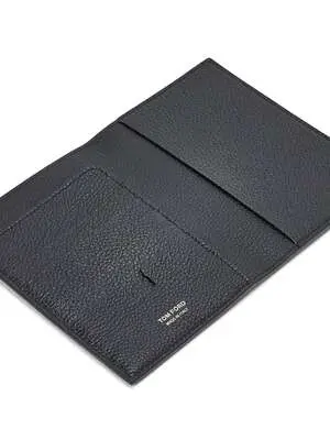 TOM FORD Logo-lettering Bi-fold Leather Cardholder - Black