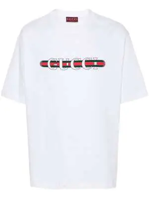 Gucci Logo-print Cotton T-shirt - White