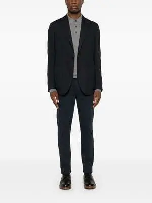 LARDINI Brooch-detail Single-breasted Blazer