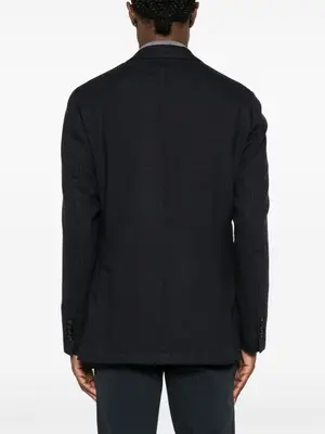 LARDINI Brooch-detail Single-breasted Blazer