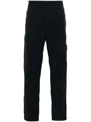 Stone Island Tapered Cargo Trousers - Blue