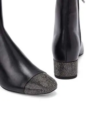 Rene Caovilla 40mm Bonien Crystal-embellished Ankle Boots
