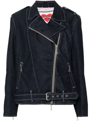 Fiorucci Zip-up Denim Biker Jacket