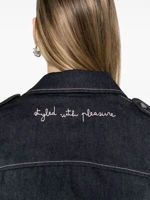 Fiorucci Zip-up Denim Biker Jacket