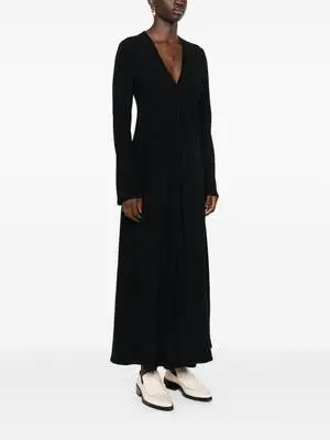 FORTE_FORTE Crepe Long-sleeve Dress