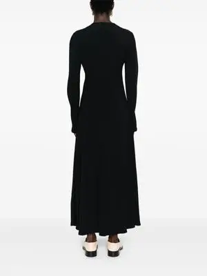 FORTE_FORTE Crepe Long-sleeve Dress