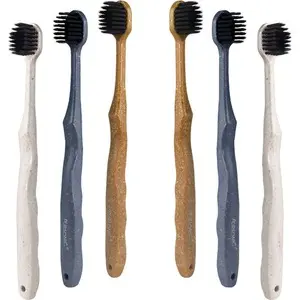 PURSONIC Wide Brush Head Charcoal Toothbrush - Multicolor