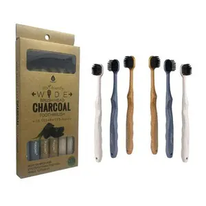 PURSONIC Wide Brush Head Charcoal Toothbrush