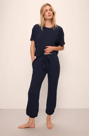Eberjey Solid Crop Pajama Pants
