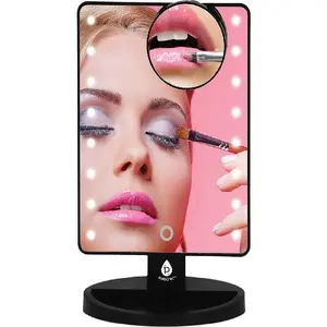PURSONIC Led Lighted Vanity Makeup Mirror - Black