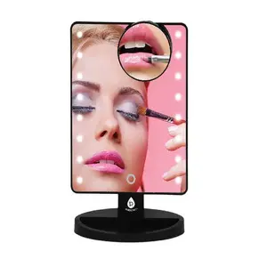 PURSONIC Led Lighted Vanity Makeup Mirror - Black