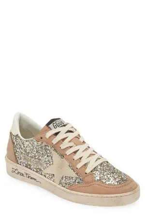 Golden Goose Deluxe Brand Pink Glitter