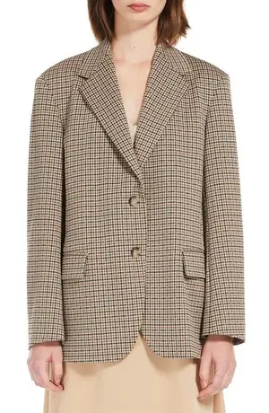 Max Mara Veletta Houndstooth Check Jacket