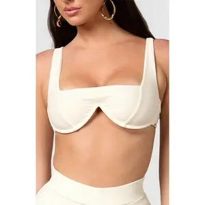 MBM SWIM MBM Swim Chance Bikini Top Cream