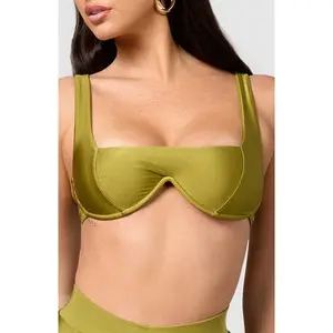 MBM SWIM Chance Bikini Top - Olive