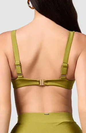 MBM SWIM Chance Bikini Top - Olive