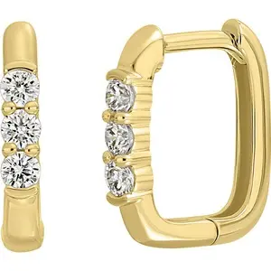 Bony Levy Varda Diamond Square Hoop Earrings - 18k Yellow Gold/diamond