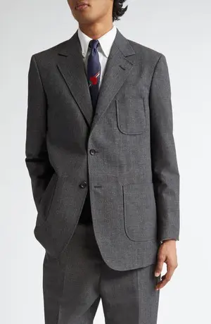 Men's Thom Browne Grey Coats