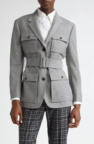 Thom Browne Wool Flannel Safari Jacket