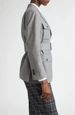 Thom Browne Wool Flannel Safari Jacket