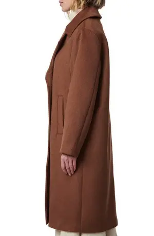 Bernardo Relaxed Double-breasted Felted Coat