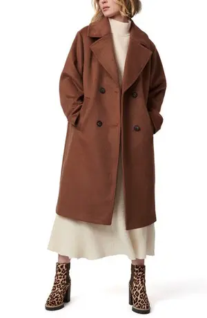 Bernardo Relaxed Double-breasted Felted Coat