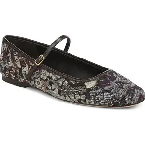 Veronica Beard Veronica Beard Ellie Mary Jane Flat Espresso Multi
