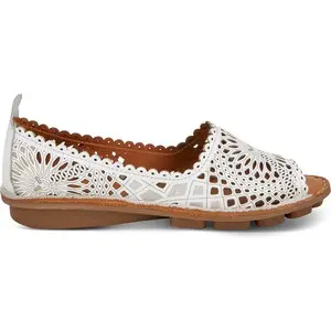 SPRING STEP SHOES Brandal Flat - White