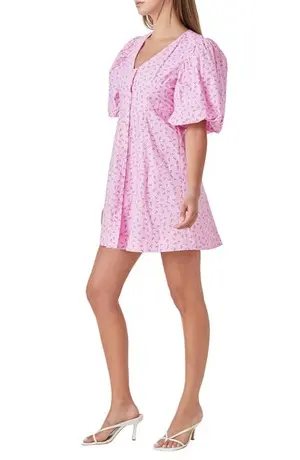Endless Rose Floral Print Mini Dress