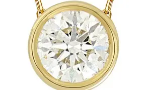 Bony Levy Bezel Diamond Solitaire Pendant Necklace - 18k Yellow Gold/ Diamond