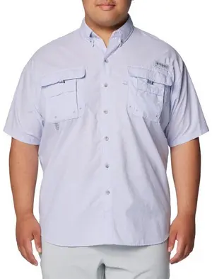 Columbia Pfg Bahama Ii Short-sleeve Sport Shirt Snowdrift