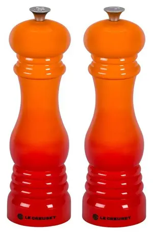 LE CREUSET Salt & Pepper Mill Set Flame