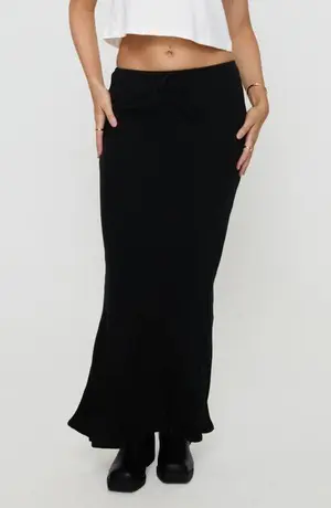 Princess Polly Mercer Linen Blend Maxi Skirt