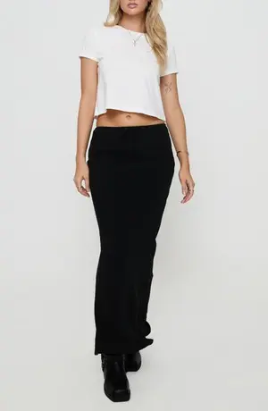 Princess Polly Mercer Linen Blend Maxi Skirt