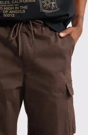 PACSUN Brody Wide Leg Drawstring Cargo Pants
