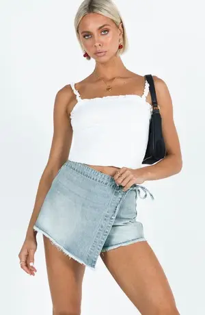 Princess Polly Bowden Denim Skort