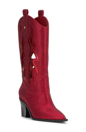 Jessica Simpson Ginika Western Boots - Red Muse