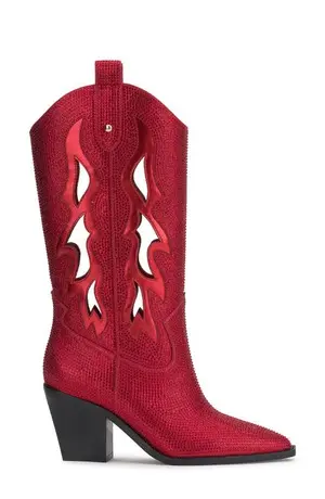 Jessica Simpson Ginika Western Boots - Red Muse