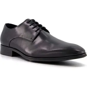Dune London Plain Toe Derby - Black