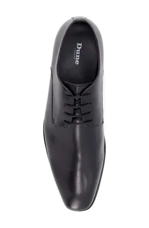 Dune London Plain Toe Derby - Black