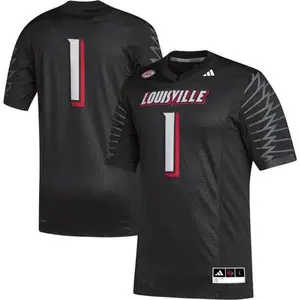 Adidas Louisville Cardinals Football Replica Jersey - Black