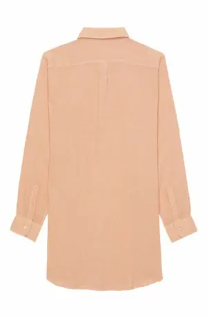Vilebrequin Solid Linen Shirt Dress - Blush