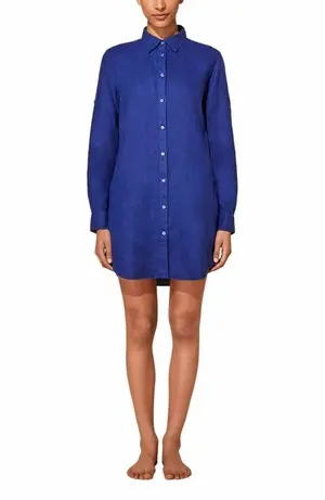Vilebrequin Vilebrequin Linen Shirt Dress Encre
